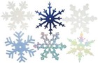Large Shimmer Snowflakes 100/Pkg | eBay