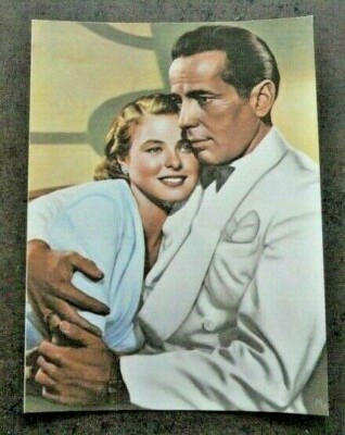 Large Casablanca Bogart Bergman Hug Postcard | eBay