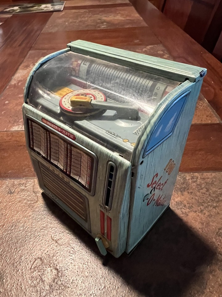 Vintage Haji SELECT-O-MATIC JUKEBOX - Made in Japan Tin Wind Up Toy ...