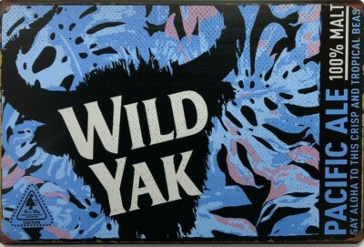 WILD YAK Garage Rustic Look Vintage Tin Signs Man Cave, Shed & Bar Sign ...