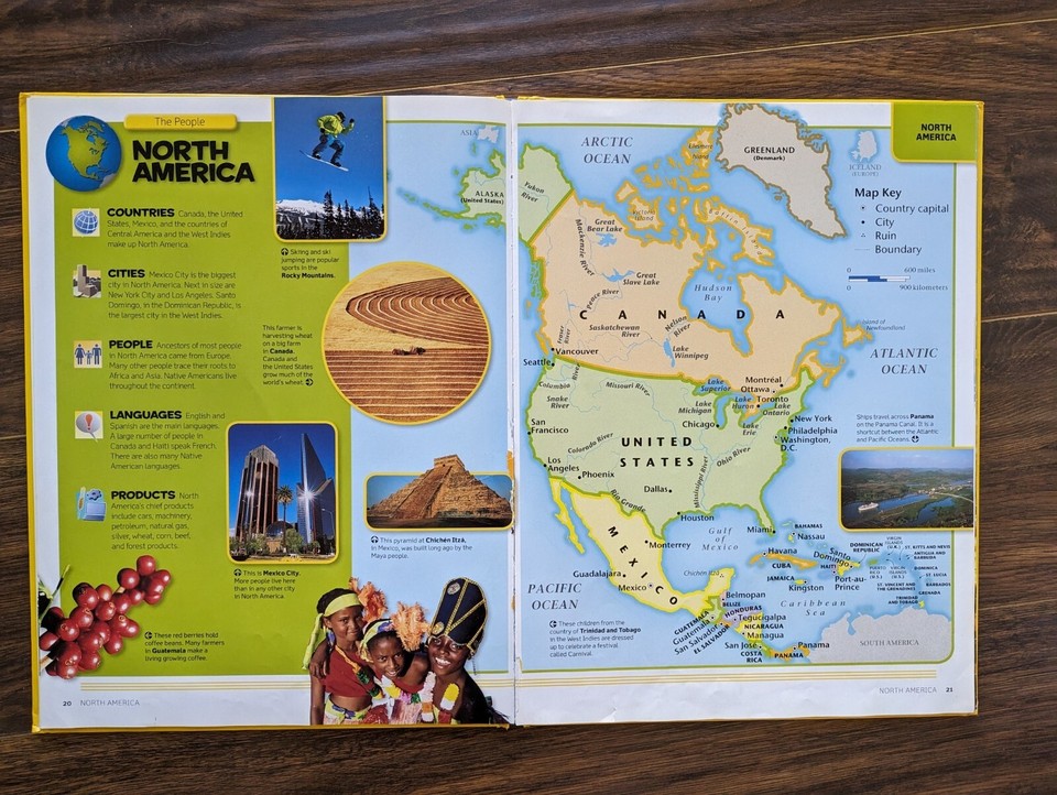 Kids Beginner's World Atlas National Geographic Book | eBay