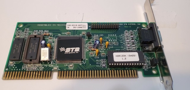 Vintage computing gaming pci graphics card 1990's. STB 1X-0318-007 210 ...