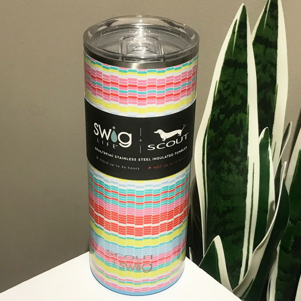 New Swig Life + Scout Stainless Steel Insulated 20 oz Tumbler Good ...