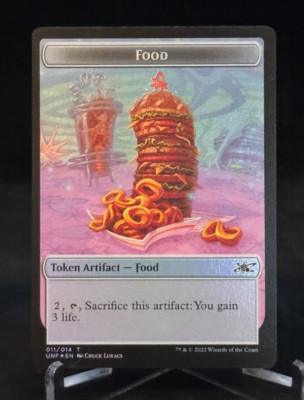 MTG Magic the Gathering UNF Unfinity Foil Token Food / Cat | eBay
