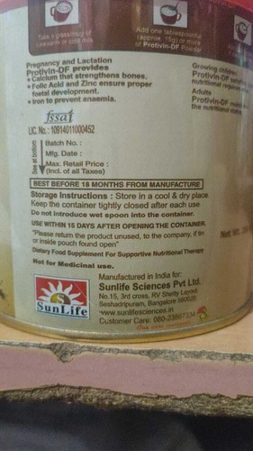 Protivin DF Protin powder Minerals Herbal Ayurvedic Kesar Pista Badam ...