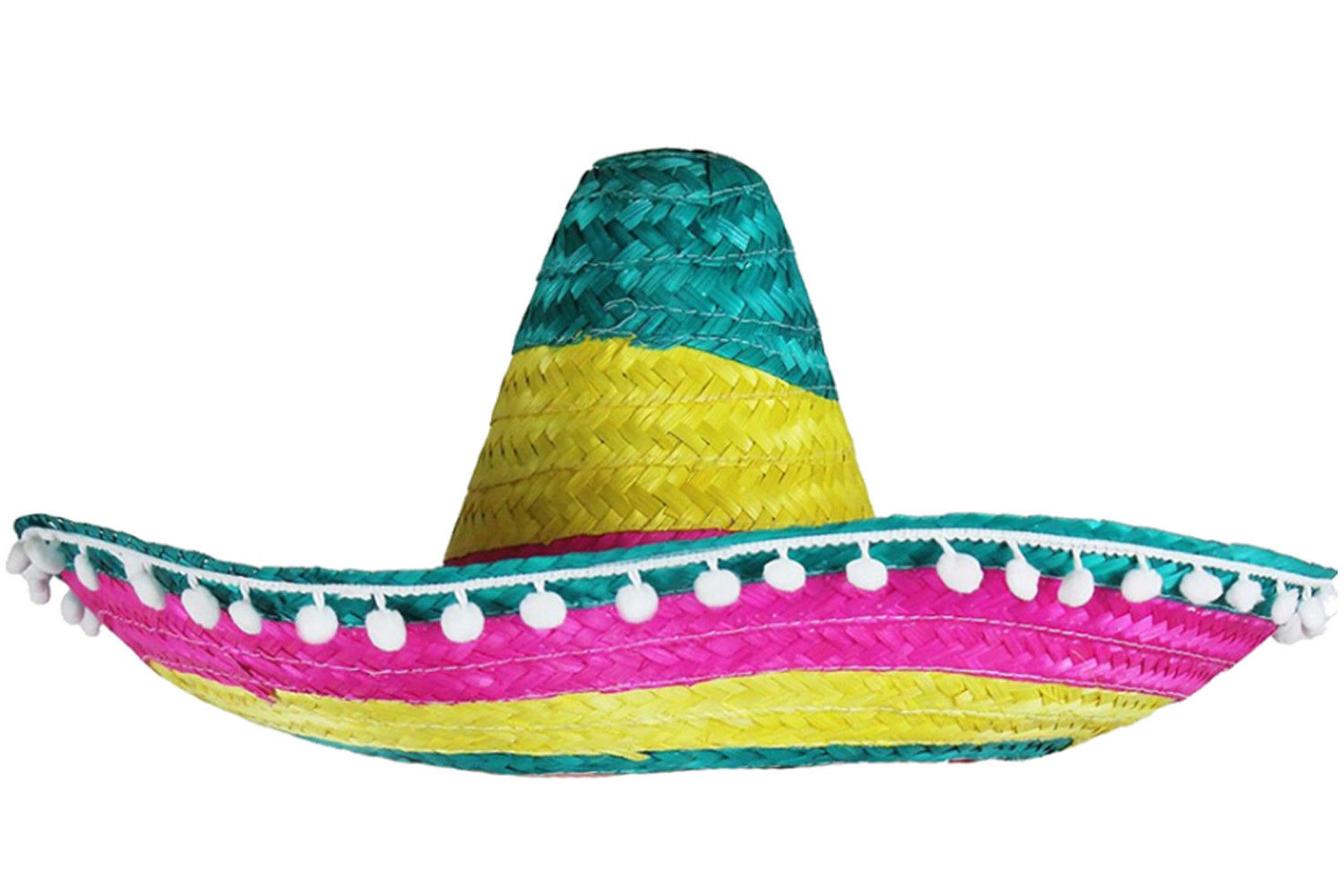 MULTI COLOURED MEXICAN SOMBRERO HAT WILD WESTERN FANCY DRESS COSTUME ...