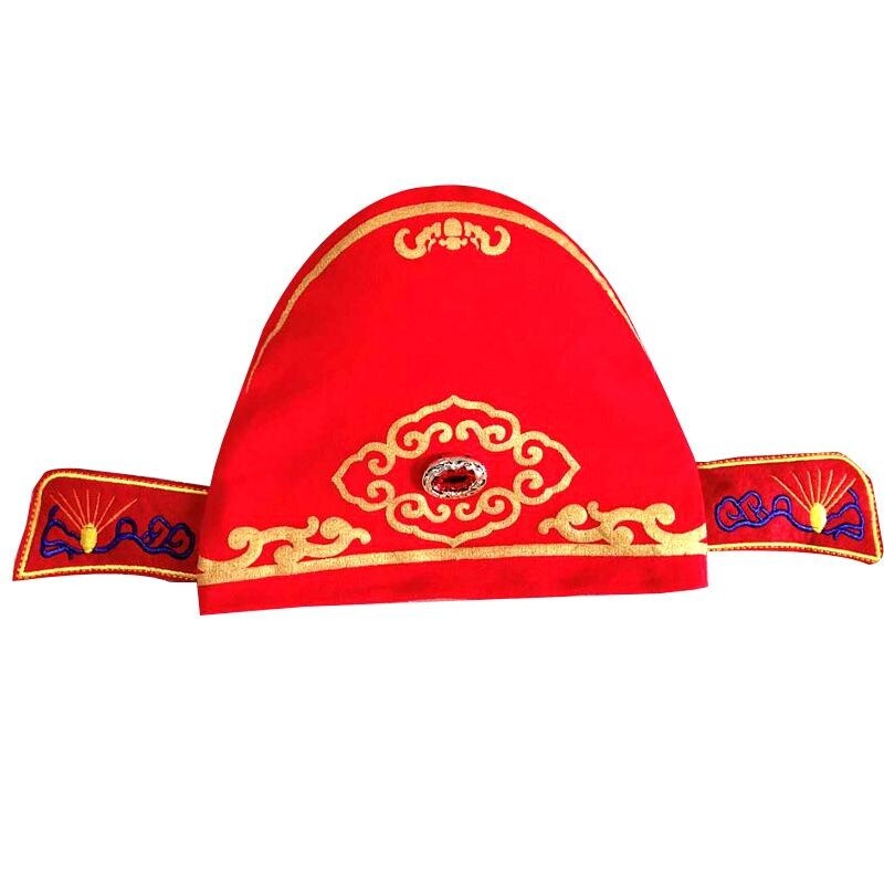 Boy Baby Hat Chinese New Year Asian Red Traditional TANG Han Costume ...