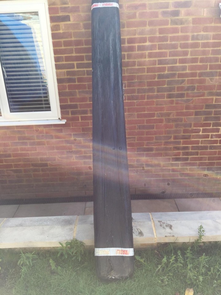 Walnut 1.8m Composite Fence Post Plastic Eco Fencing For Composite ...