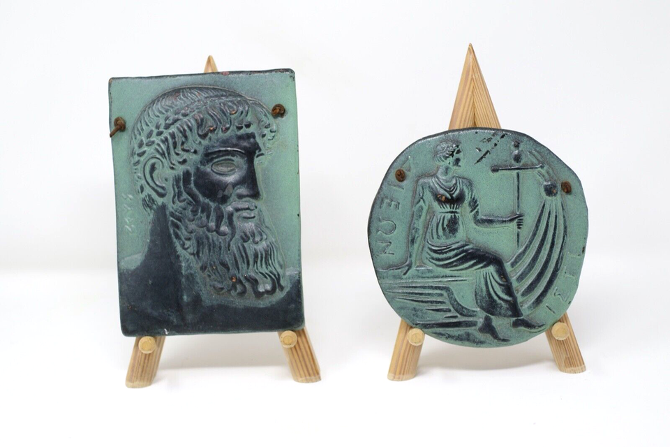 Greek Mythology Clay Tile Relief Art Wall Plaque Reproduction Jupiter Istiaia | eBay
