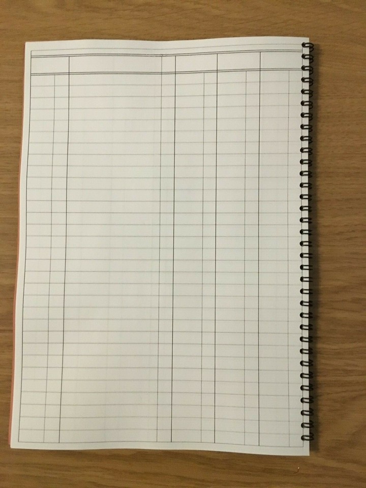 A4 LEDGER BOOK TRIPLE ENTRY-ACCOUNTS BOOK KEEPING LEDGER 50 PAGES | eBay UK