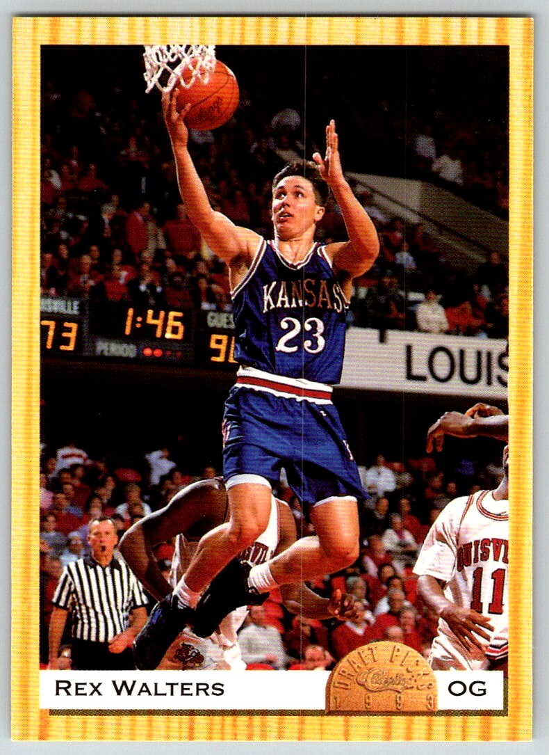 1993-94 CLASSICS DRAFT PICKS REX WALTERS KANSAS JAYHAWKS/NEW JERSEY ...