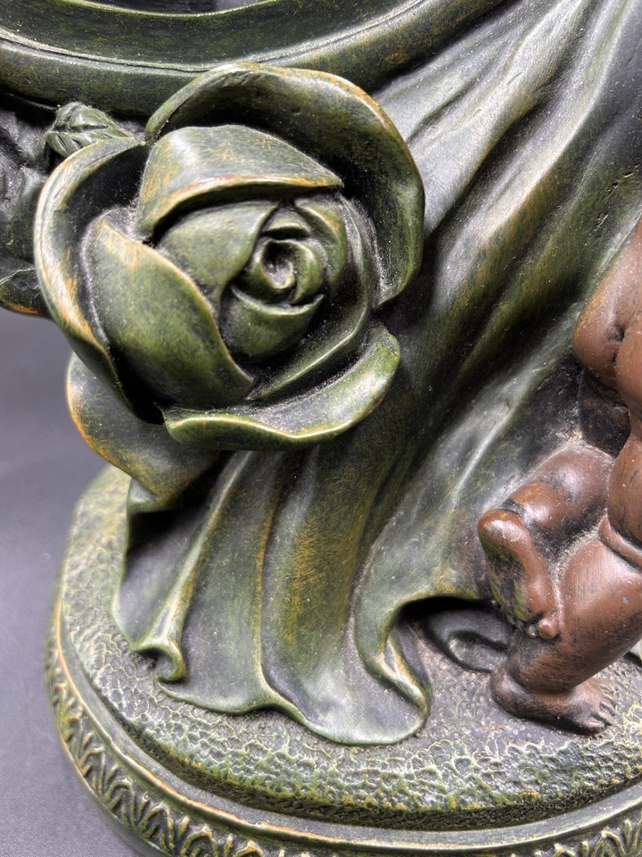 Vintage Crosa Art Nouveau Style 1995 Woman & Child No Shade Works | eBay