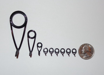 New Set 9 Fuji BKLAG Slim Ring Black K-Series Fishing Rod Spinning ...