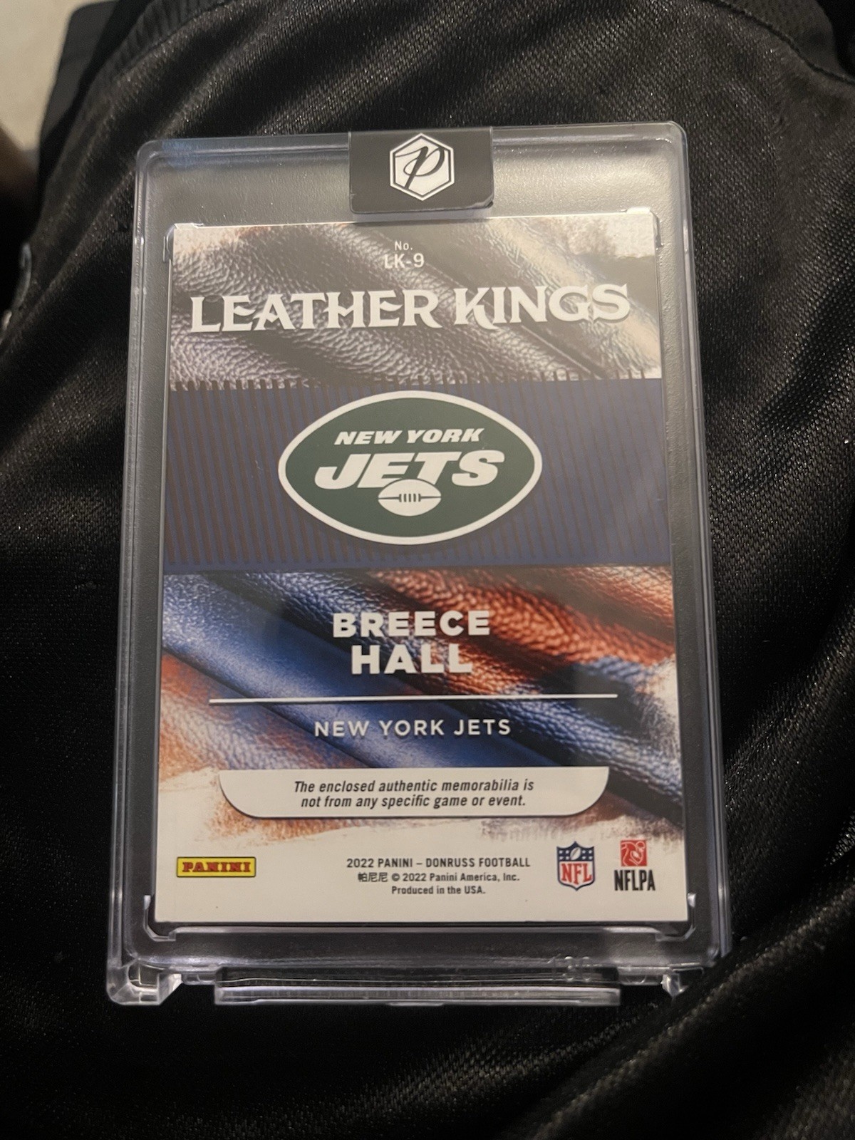 2022 Panini Donruss - Leather Kings Breece Hall #LK-9 /399 (MEM, RC ...