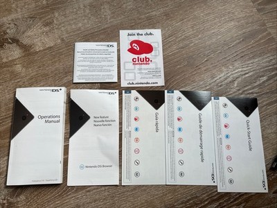 Nintendo DSi Operations Owners Manual Instructions Booklet Only | eBay