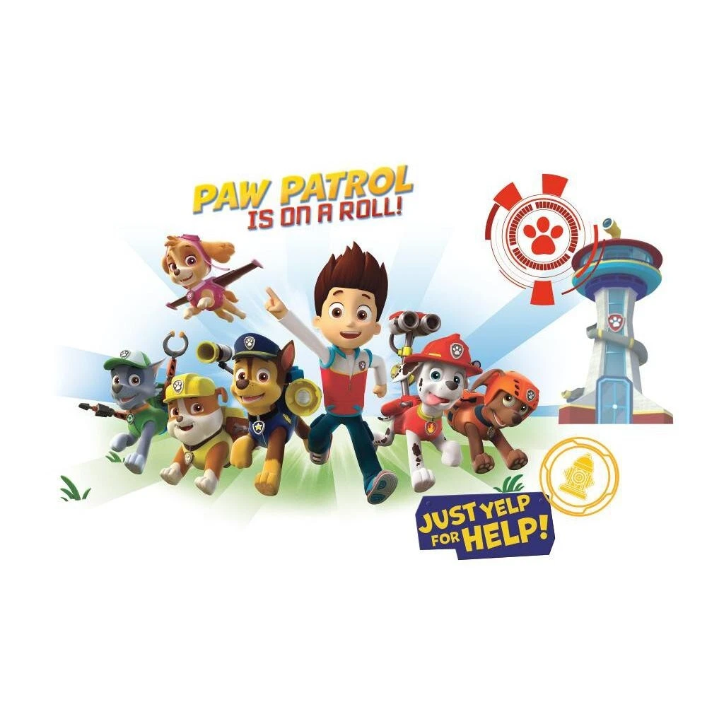 Kids Bedroom Wall Decor Wall Palz Nickelodeon Paw Patrol Wall Decal 24 ...