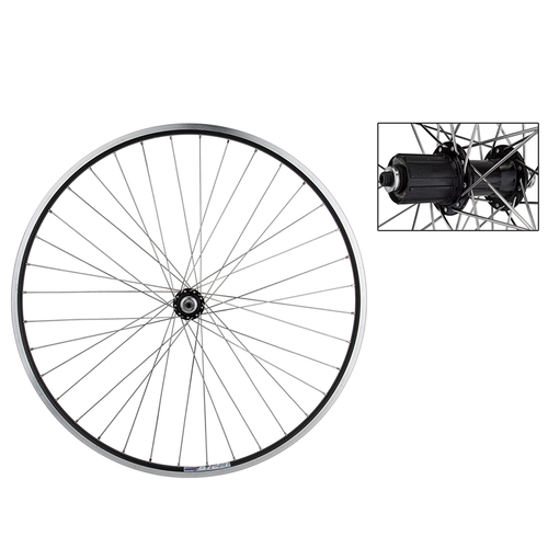 Weinmann LP18 Rear Road Bike Wheel 700c BLACK 36h QR 8-10 Speed Shi ...