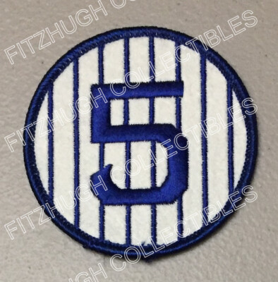 SALE: JOE DiMAGGIO YANKEES RETIRED 1939 JERSEY NUMBER 5 QUALITY PATCH ...