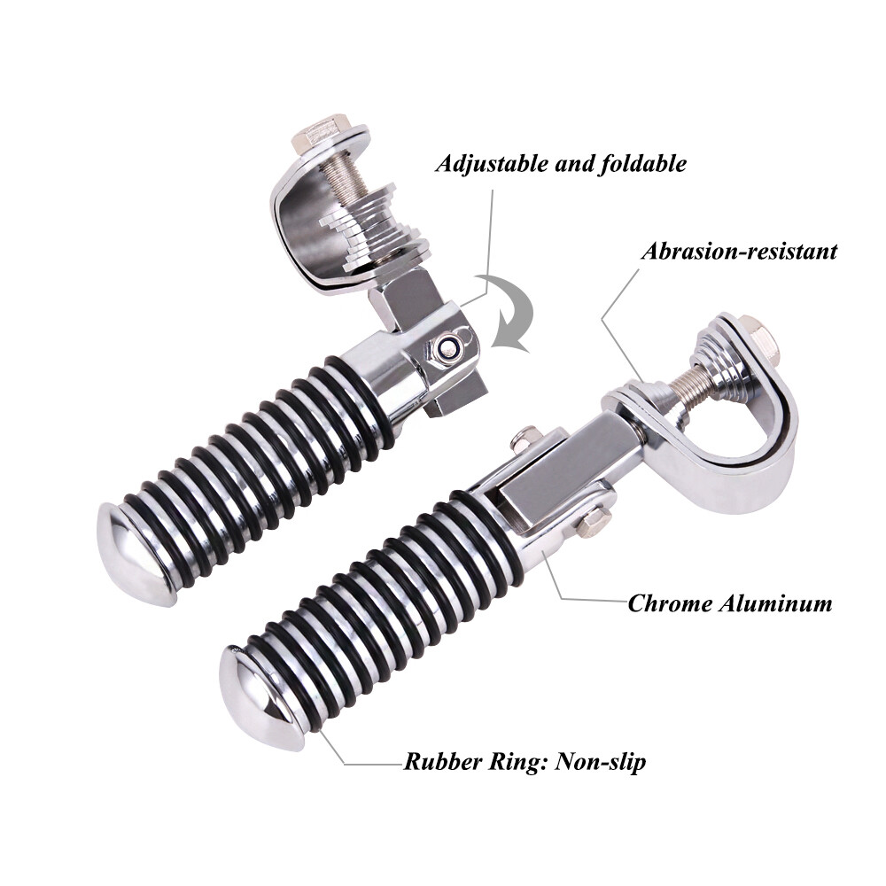 Motorcycle Highway Foot Pegs Footrest For Harley Chopper Bobber Custom ...