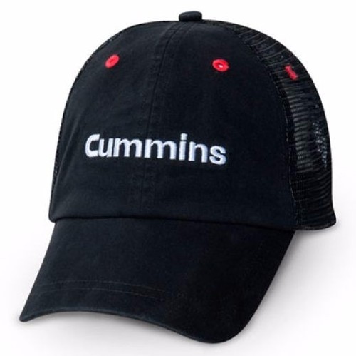 cummins ball cap hat black embroider new trucker mesh summer cool one ...