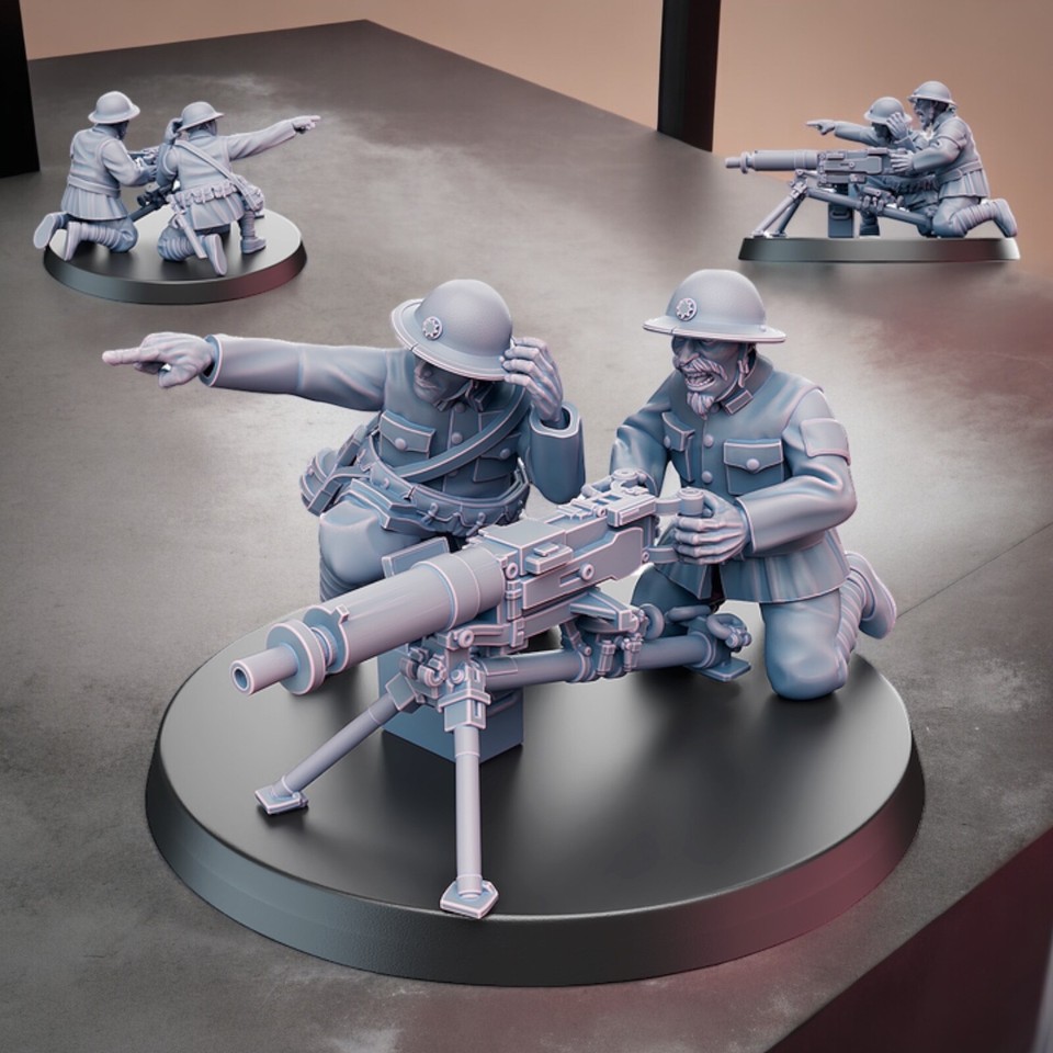 WW2 Chinese NRA Infantry Support Weapons 28mm Wargames & Collectors | eBay