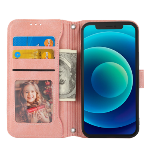 Fashion Leather Women/Girl Wallet Flip Card with Stand Crossbody Bag ...