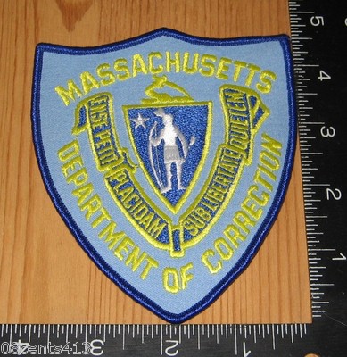 Massachusetts Department of Correction Police Cloth Patch Only | eBay