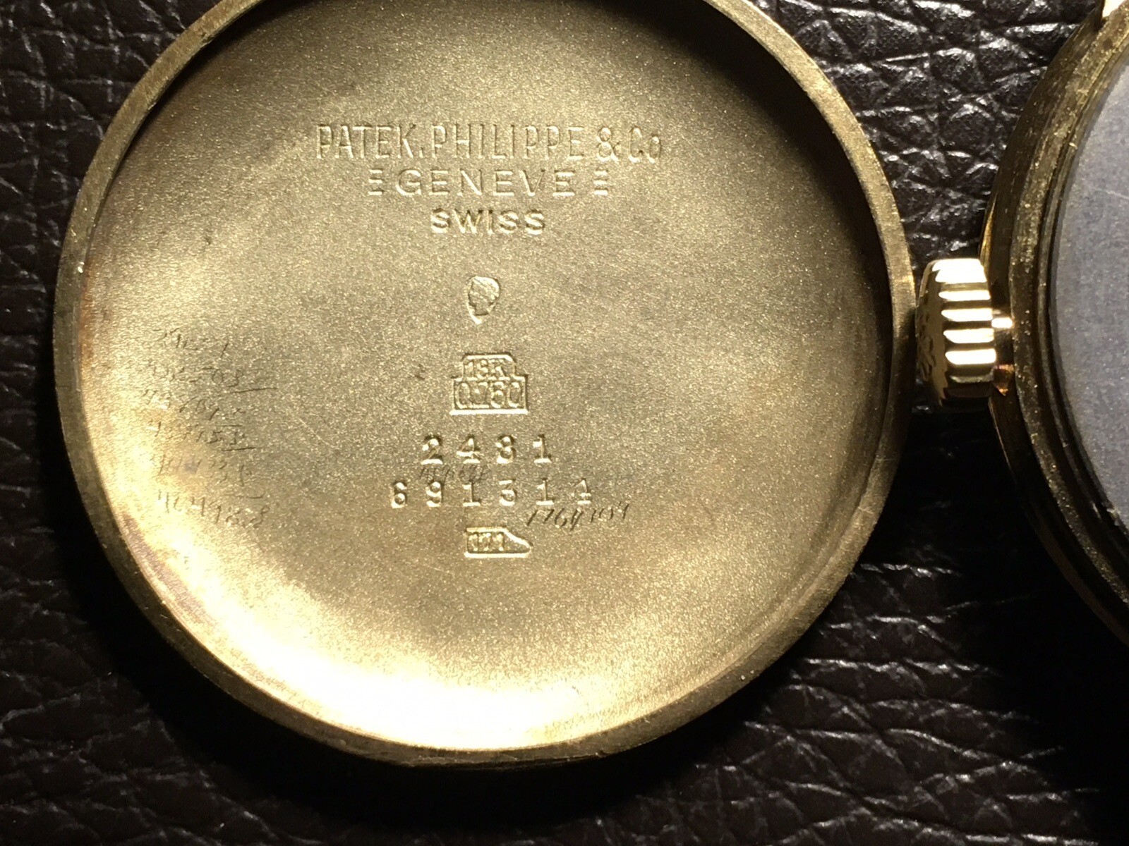 Patek Philippe Wrist Watch Reference 2481 Bottom Right Lug Bent Upward ...