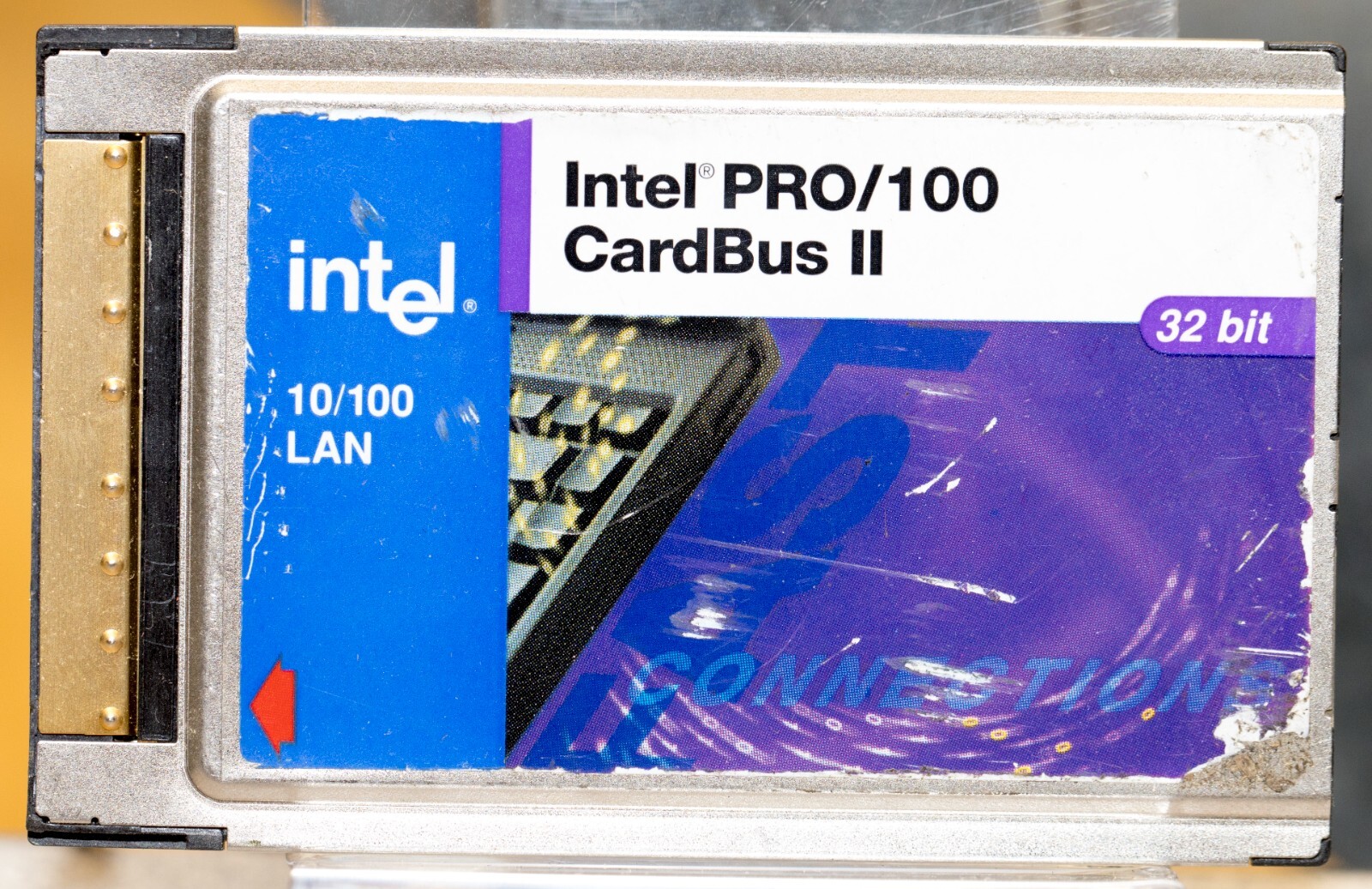 Vintage Intel PRO/100 Cardbus Ethernet 10/100 PCMCIA PC Card | eBay