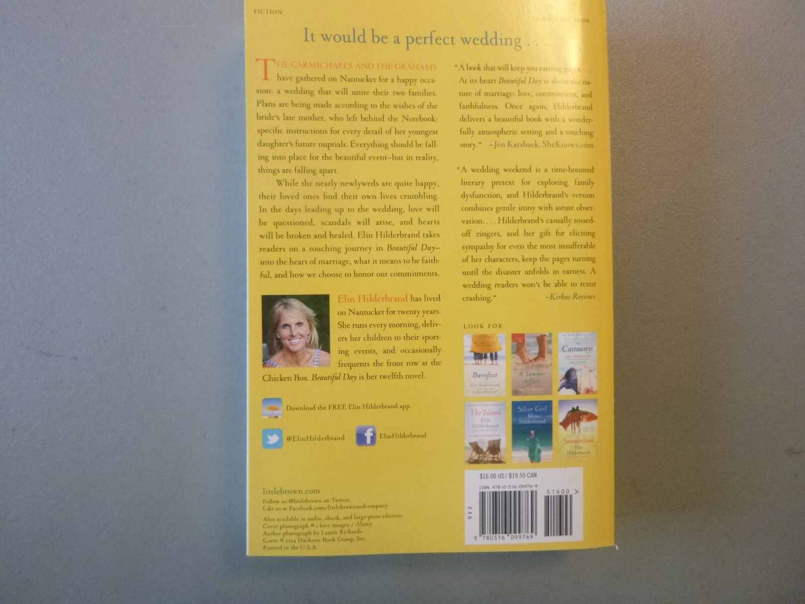 Beautiful Day : A Novel by Elin Hilderbrand (2014, Trade Paperback) for ...