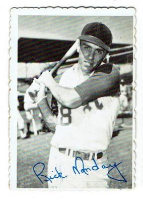 RICK MONDAY Oakland A's ~1969 Topps Deckle Edge ~ FREE SHIPPING | eBay