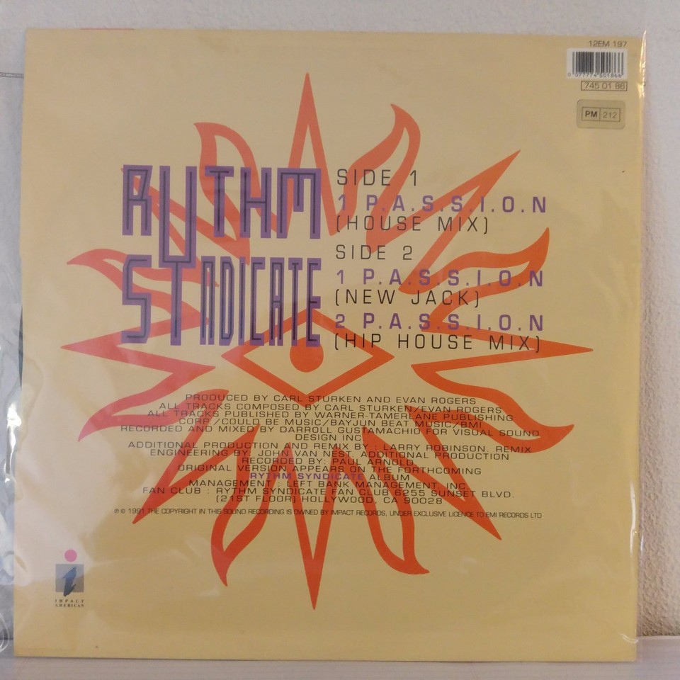 Rythm Syndicate – PASSION (Vinyl, 12", Maxi 45 Tours) | eBay