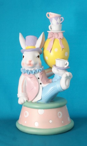 Alice in Wonderland White Rabbit Balancing Tea Cups at a Tea Party ...