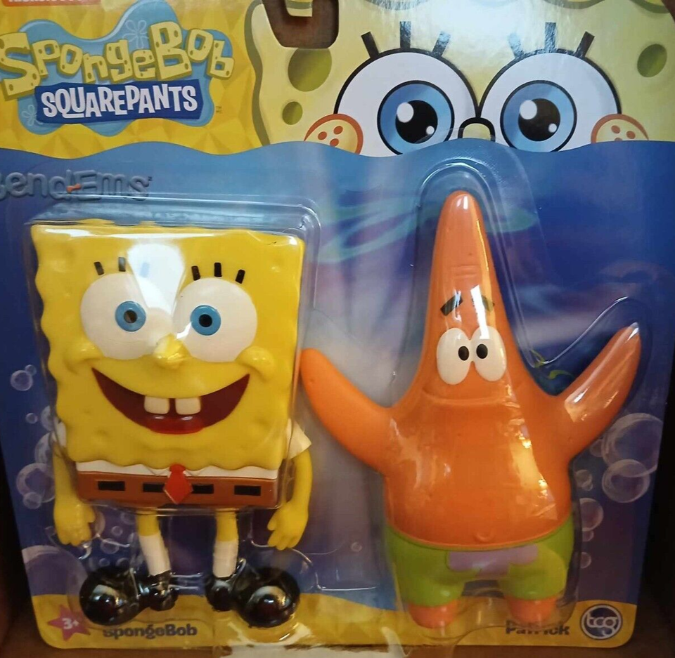 SpongeBob SquarePants & Patrick-2 Pc Set-Bend / Pose-Nickelodeon-Bend ...