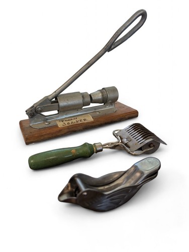 Vint Lot of (3) Pecan Cracker + Stainless Bird Citrus Juicer + Acme ...