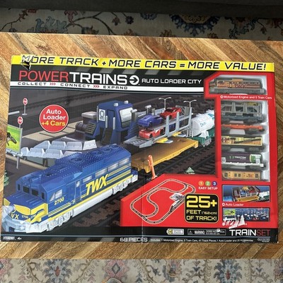Jakks Pacific Power Trains Deluxe Auto Loader City Train Set 68pc Set ...
