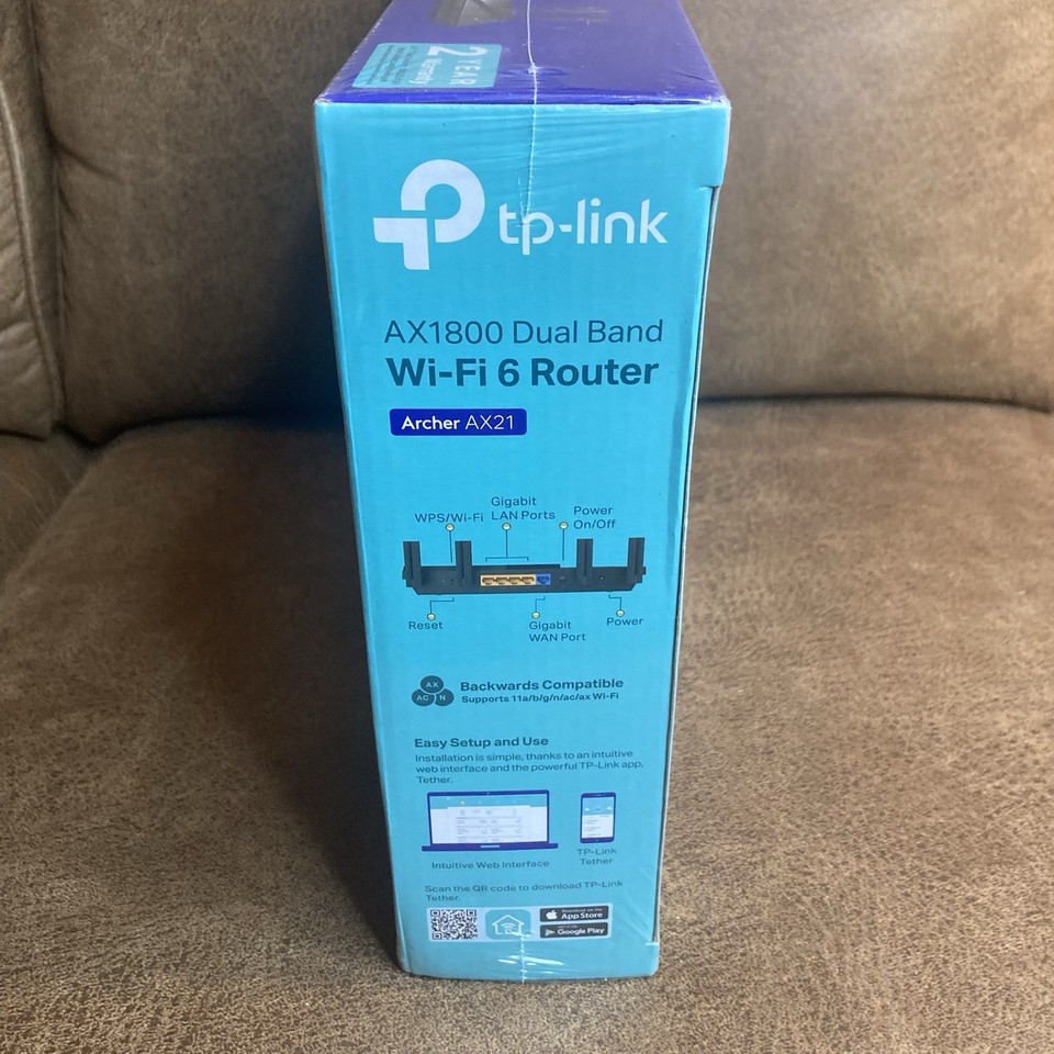 TP-Link AX1800 WiFi 6 Router V4.6 Archer AX21 Dual Band Wireless ...