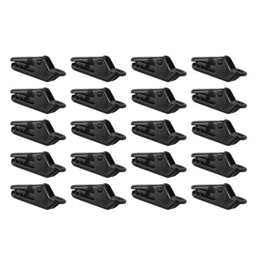 20 Pcs Tarp Clips Clamps Tent Fixing Accessories Plastic Camping | eBay UK