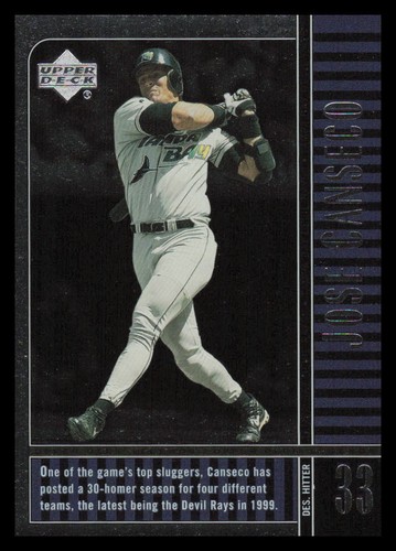 2000 Upper Deck Legends #33 Jose Canseco Tampa Bay Devil Rays | eBay