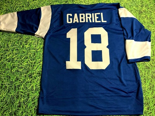 ROMAN GABRIEL CUSTOM LOS ANGELES RAMS THROWBACK 3/4 SLEEVE JERSEY READ ...