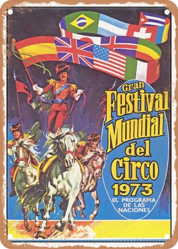 METAL SIGN - 1973 World Circus Festival Vintage Ad | eBay