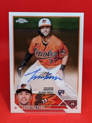 2023 Topps Chrome Update #RA-TV Terrin Vavra RC Rookie Base Auto BAL ...