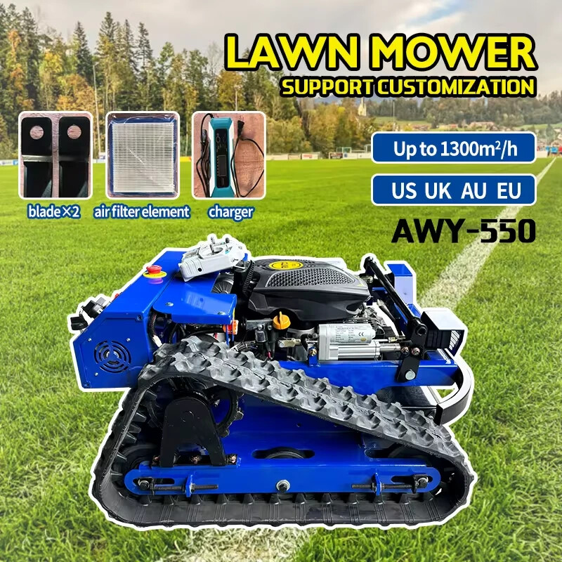 High quality Remote Control Flail Lawn Mower Brush Cutter Robot Trimmer ...