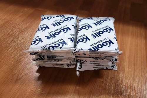 Ten (10) KOOLIT Ice Pack Foam Refrigerants Bricks Rigid Refreezable ...