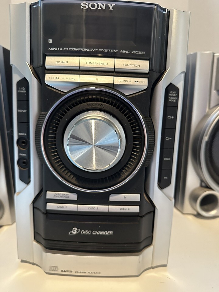 Sony MHC-EC55 Mini HiFi Component System Stereo 3-Disc CD Changer AM/FM ...