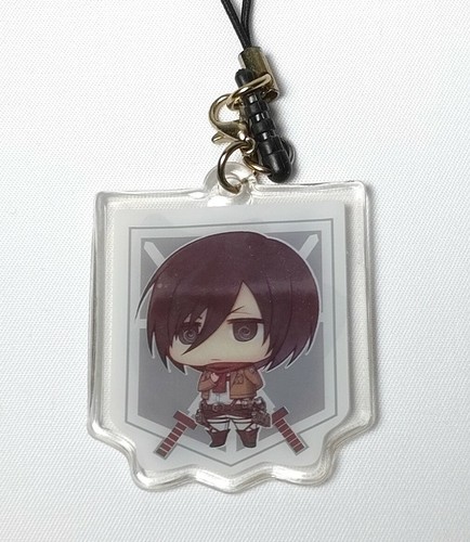 Mikasa Ackerman Attack on Titanium Strap Keychain Headphone Jack Coda ...