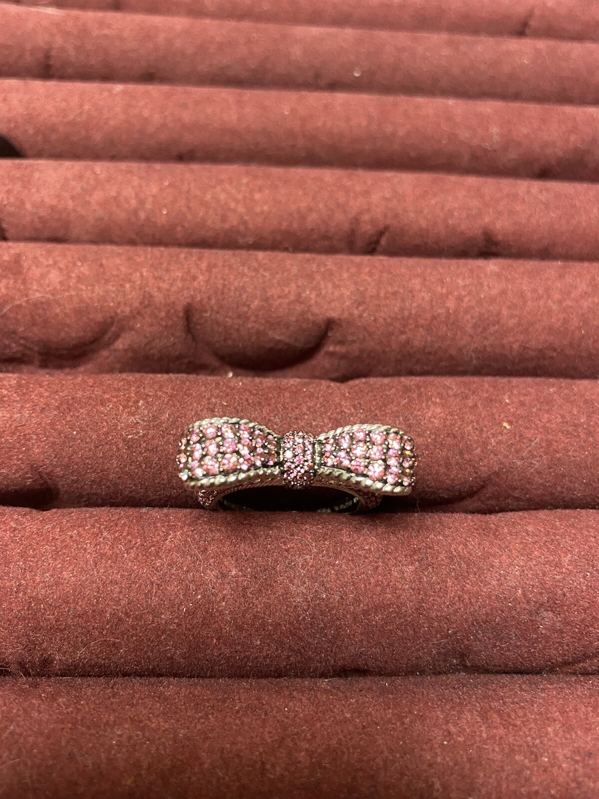 pink bow ring - Gem