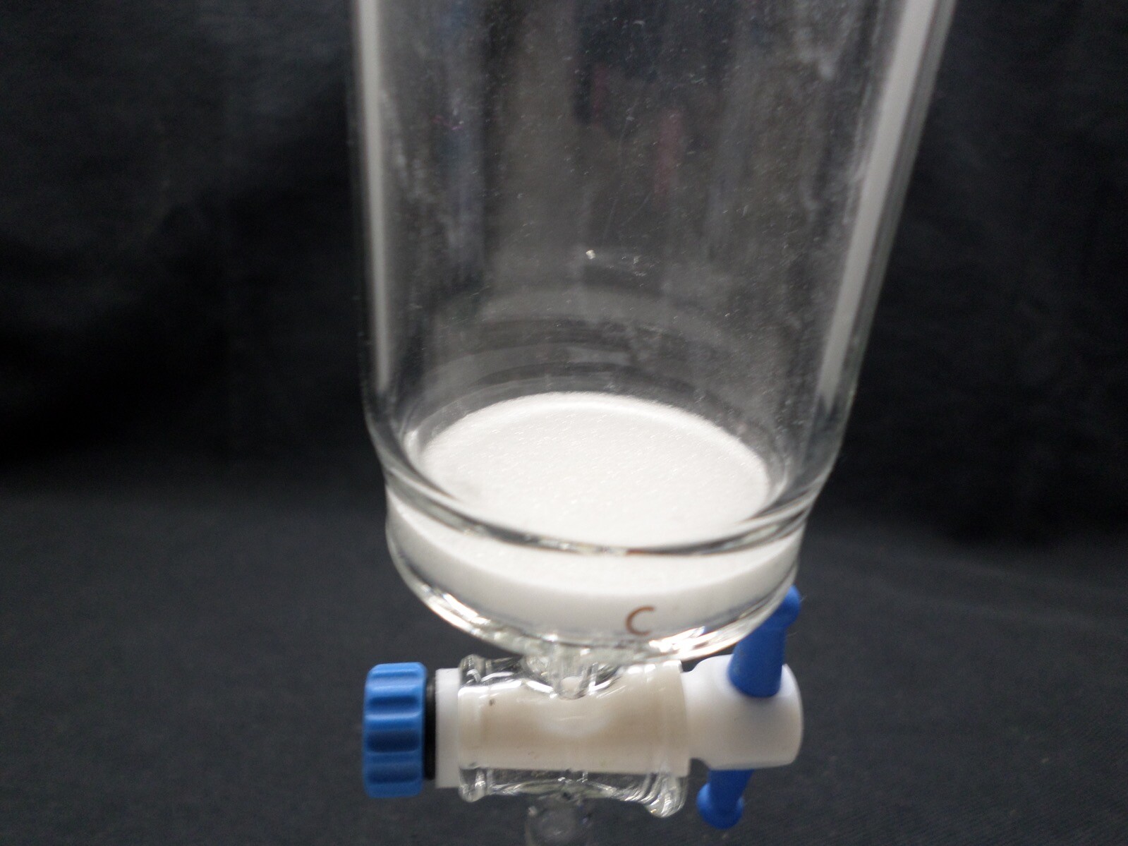 AT-MAR Glass 500mL 29/42 Reservoir Chromatography Column C Frit 12" EL ...