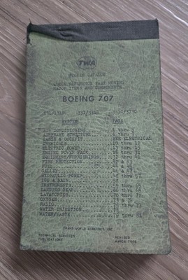 Boeing 707 Aircraft Service Training Manual Aviation Book Pocket ...