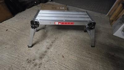 150kg Folding Aluminium Painting Work Platform Step Up Bench Ladder ...